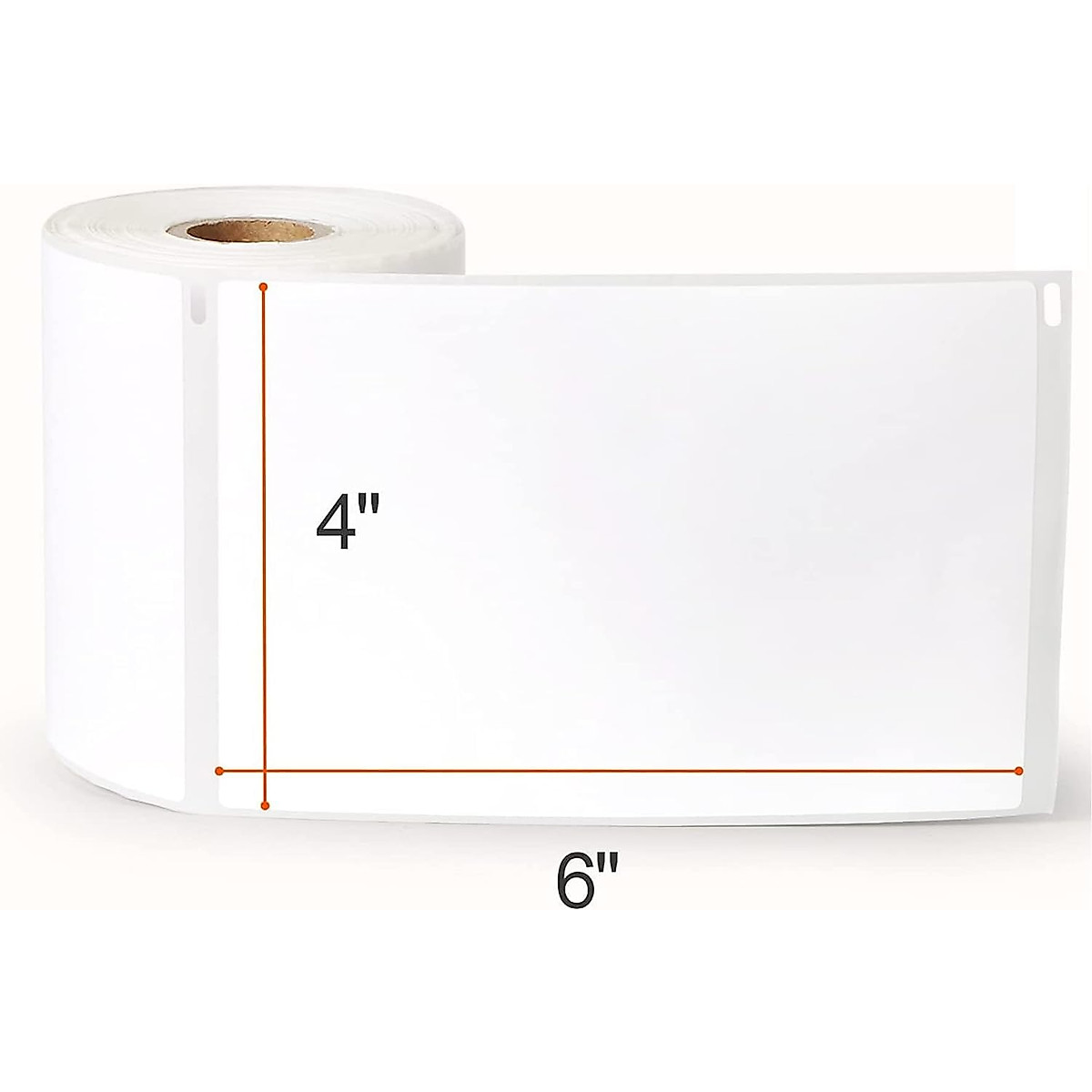 CEPRICO - 4”x 6” Direct Thermal Shipping Labels - 4 Rolls (Per Roll 220 Labels) - Waterproof Perforated Self Adhesive Printable Stickers for UPS DHL FedEx USPS - Compatible w/Zebra & Thermal Printers