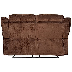 Coaster Home Furnishings Gordon Motion Loveseat Chocolate, 62"W x 37"D x 40"H (601462)
