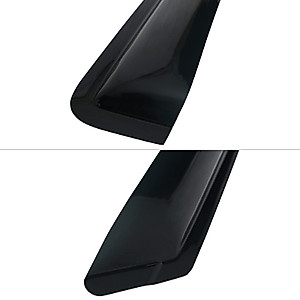 IKON MOTORSPORTS Tape On External Window Visor, Compatible with 1997-2017 Ford Expedition 1998-2017 Lincoln Navigator, Acrylic Smoke Tinted 4PCS Sun Rain Shade Guard Wind Vent Air Deflector