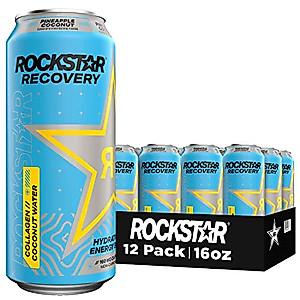 Rockstar Recovery Pineapple Coconut 16oz 12pk