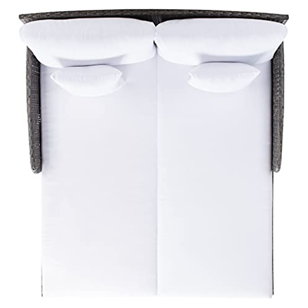 Safavieh Outdoor Collection Cadeo Grey Brown/White Cushion Daybed PAT7500C