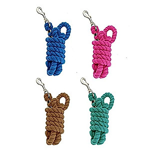 N/A Horse Lead Rope Braided Rope Thick Cotton Horse Rope Color Three-Strand Pull Horse Rope Men’s Equestrian Gift (Color : Blue)