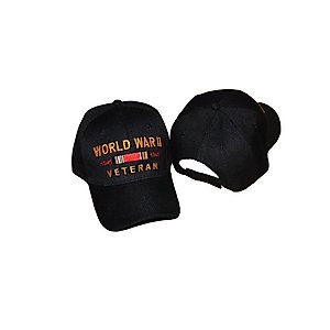 AES Embroidered Black World War 2 II (1941-1945) Veteran Military Baseball Hat Cap