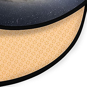 Vnurnrn Round Area Rug (Spiral Galaxy), Non Slip Indoor Throw Area Rug Washable Circle Carpet Floor Mat for Living Room, Door Entryway, Bedroom, Sofa, 3 Ft