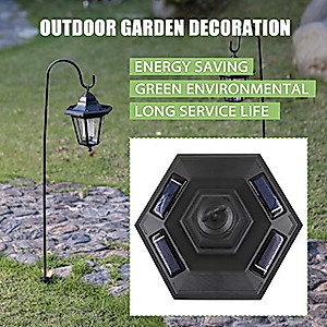 MAGGIFT Upgrade Hanging Solar Lights Garden Decorations, 37.8 Inch Dual Use Shepherd Hook Lights with 2 Shepherd Hooks Outdoor Yard Front Porch Decor Solar Coach Lights, 2 Pack