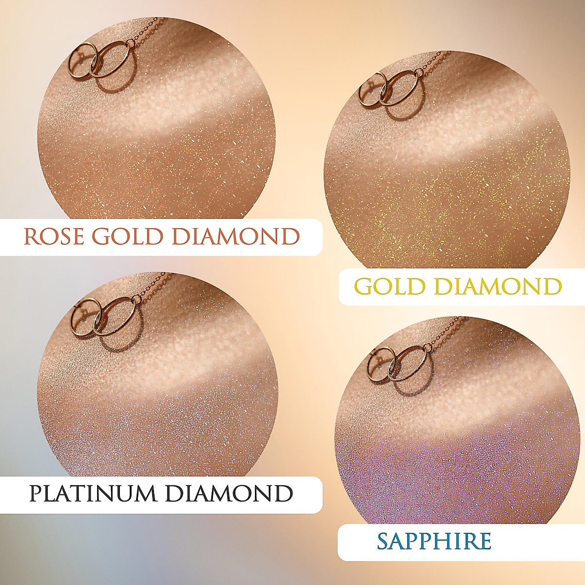 EBIN NEW YORK Egyptian Diamond Hair, Face & Body Glitter Mist - Gold 2.37oz | Quick-Drying, Long-Lasting Shiny Spray for Clothes, Rave, Festival, Travel Essentials | TikTok Trend Items