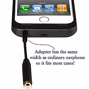 Accessonico 2 Pack Headphone Jack Adapter Android Phone Ultra Slim Audio Extender Replacement for Life Proof 3.5 mm Short Extension Cable AUX Skinny Dongle Compatible with Lifeproof