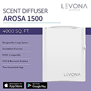 Levona Scent Arosa: 4000 SQFT HVAC Diffuser - Whole House Air Freshener - Scent Air for Office, Hotel & Home Scent Diffuser - Fragrance HVAC Scent Diffuser + App Control (Scent Sold Separately)