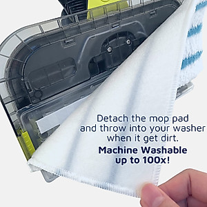 Flammi Reusable Mop Pad Refills Compatible with Shark VACMOP VM252 VM250 VM200, Vacuum Mop Pad Refills (3 Sets)