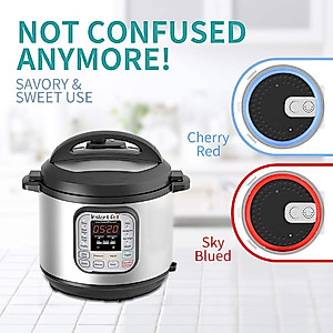 Instant Pot Silicone Sealing Rings 8-Quart Sealing Rings 8-Quart, Food-Grade Silicone for Instant Pot Duo 8-Quart, Lux 8-Quart, Duo Plus 8-Quart, Ultra 8-Quart, Viva 8-Quart Instant Pot - 2-Pack