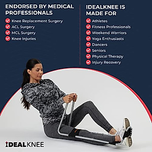 IdealKnee One Pad - Advanced Knee Extension & Pain Relief Device - Endorsed by PTs & Surgeons - Ideal for ACL, MCL Recovery, Athletes, Therapy & Rehab