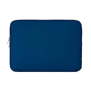 RAINYEAR 14 Inch Laptop Sleeve Case Protective Soft Padded Zipper Cover Carrying Computer Bag Compatible with 14" Notebook Chromebook Tablet Ultrabook (Navy Blue)