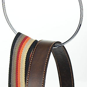 HANGERWORLD 3 Pack Belt Organizer for Closet Rack Chrome Ring Hanger for Belts Ties Scarves and Accessory Storage