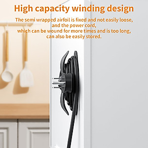 YIPVER Cord Organizer for Kitchen Appliances, 9 Pack Cords Winder Wrapper Appliance Holder Storage Home Hider on Coffee Maker, Air Fryer, Mixer, Toaster., YH-001#