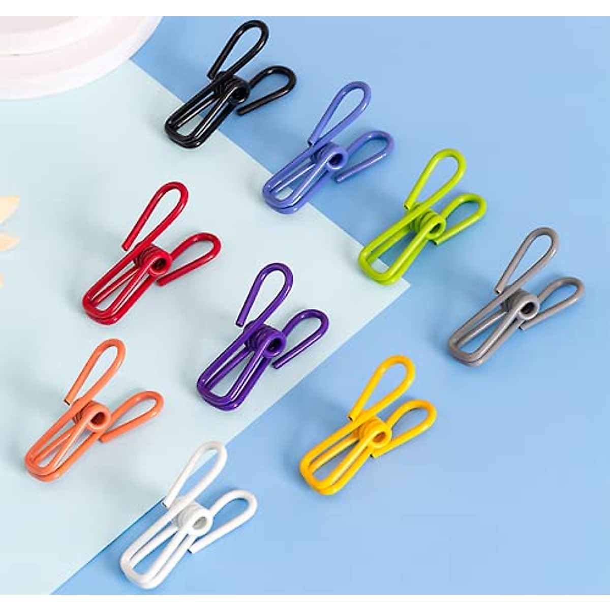 20 Pack Multipurpose Clothes Pins Utility Clips 2 Inch for Bag Clips, Utility Clips, Bag Clips,Clips for Package,Chip Clip,Clothes Pins ,Kitchen Clips, Clothes Clips, Colorful Clothespins, Small Clips