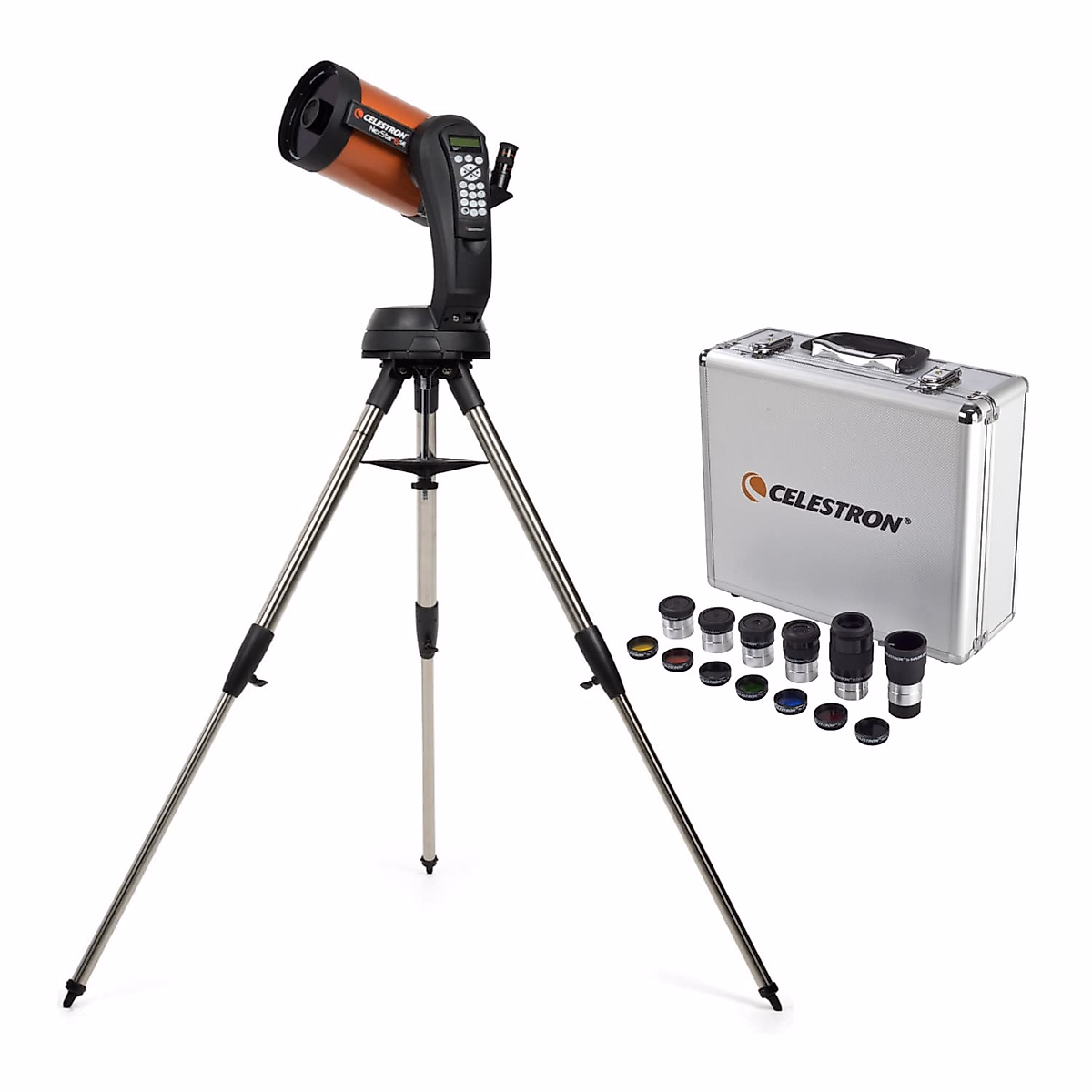 Celestron Nexstar 6SE Computerized Telescope Bundle with Telescope Eyepiece/Filter Accessory Kit (2 Items)
