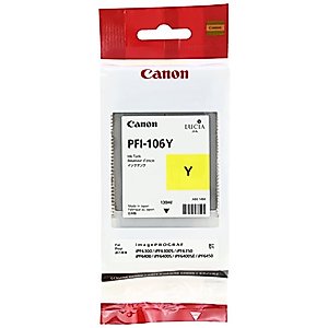 Canon PFI-106Y 6624B001AA AB6-1494 6300 6350 6400 6450 Toner Ink (Yellow) in Retail P