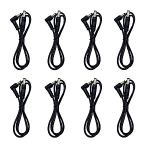 pigtone 60CM Guitar Effect Pedal Cable Power Supply 2.1 mm Cord (8 Pack)