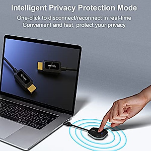 FIBBR Wireless HDMI Transmitter and Receiver, 2.4G/5G Wireless Dual-Band Transmission, 50M HDMI Wireless Extender Kit for Streaming Media, PC, Laptop, Dongle, Projector, Monitor and More