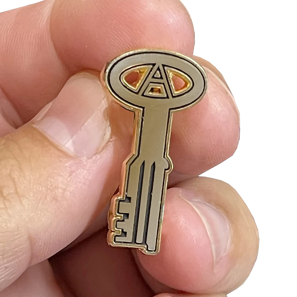 BL15-014 24KT Gold Plated Correctional Officer Jail Prison Key pin CO Corrections Thin Gray Line