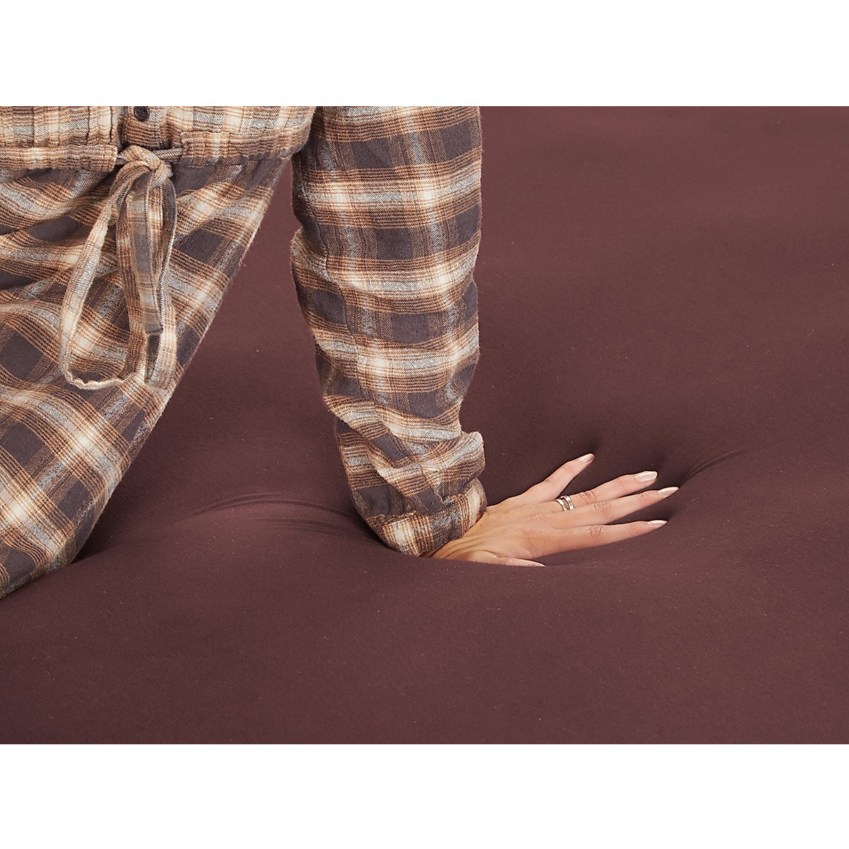 Lightspeed Outdoors Foam Topper for Air Mattresses, Maroon