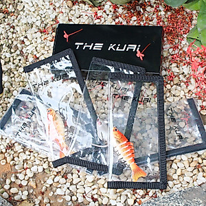 Fishing Lures Cover, Thekuai 5 piece Lure Wraps，boat carpeting, Fishing Hook Covers，Durable & Clear PVC, Keeps Children, Pets and Fishermen Safe from Sharp Hooks!（ 8" L x 8" W ）