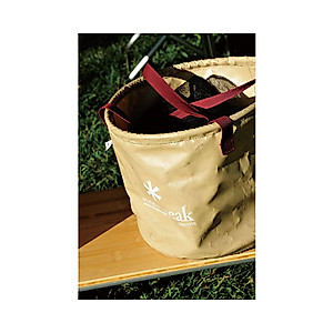 Snow Peak Camping Bucket Jumbo - Versatile Six Gallon Bucket - 14.5 x 10 in