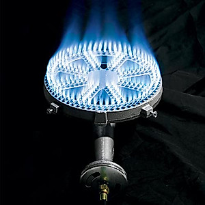 Bayou Classic SAB6 Stainless Bayou Banjo Cooker - 22-in Propane Burner for Outdoor Cooking - Crawfish Boiler, Homebrew Burner, Fits Large Stock Pots, Cast Iron Kettles - Seafood Boil Pot, Stew, Gumbo