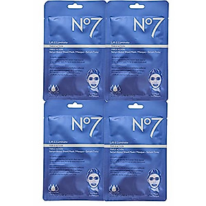 No7 Lift & Luminate TRIPLE ACTION serum boost sheet masks