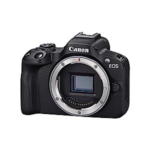 Canon EOS R50 Mirrorless Vlogging Camera (Body Only/Black), RF Mount, 24.2 MP, 4K Video, DIGIC X Image Processor, Subject Detection & Tracking, Compact, Smartphone Connection, Content Creator