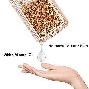 JAKPAK Case for iPhone XR Case Glitter Bling Sparkle for Girls Woman iPhone XR Case Heavy Duty Shockproof Full Body Protective Shell Hard PC Bumper and TPU Back Cover for iPhone XR 10R Rose Gold