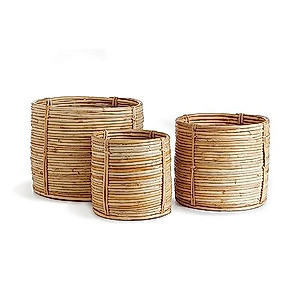 NAPA Home & Garden Cane Rattan Mini RD Baskets S/3