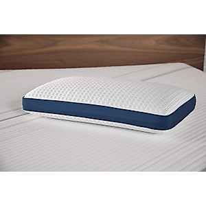 Serta iComfort Carbon Fiber Memory Foam Pillow, Queen, Gray