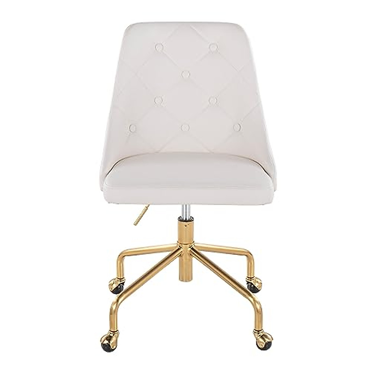 LumiSource Marche Office Chair, Home Office Chair with Wheels, Leather Desk Chair, Computer Chair, Home Office Desk Chair Comfy, Contemporary Desk Chair