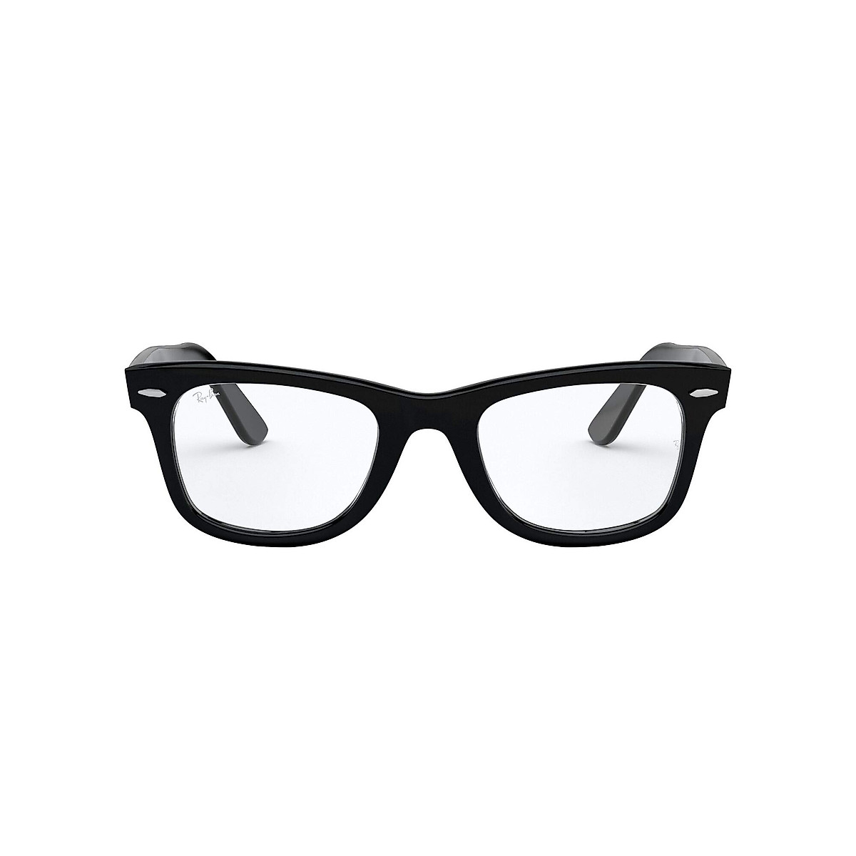 Ray-Ban RX5121 Wayfarer Square Prescription Eyeglass Frames, Black/Demo Lens, 50 mm