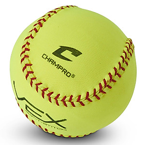Champro 12" Vex Practice Softball, Optic Yellow, CSB-XB12