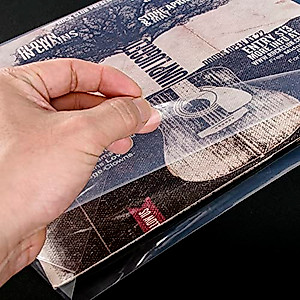 50x Vinyl Record Outer Sleeves, 12 LP - Crystal Clear, Not Cloudy, No Wrinkles! The Best Protection for Your Collection