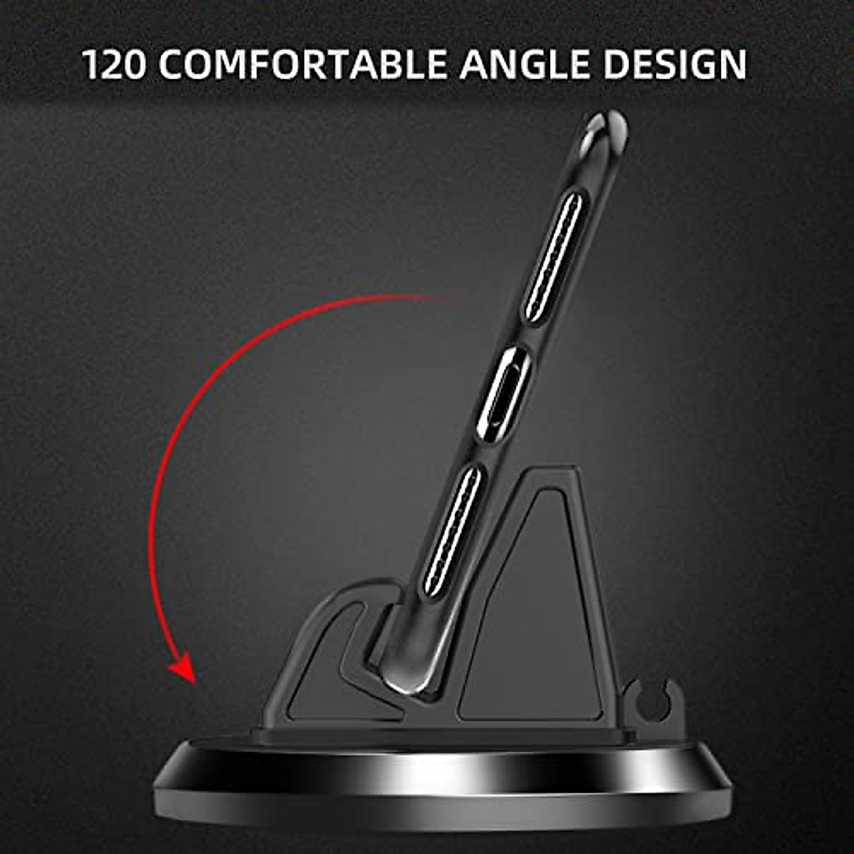 KIFIDAN Mobile Phone Bracket car Dashboard Mobile Phone Navigation Free Rotation Center Console Suction Cup Mobile Phone Navigation Bracket Universal…