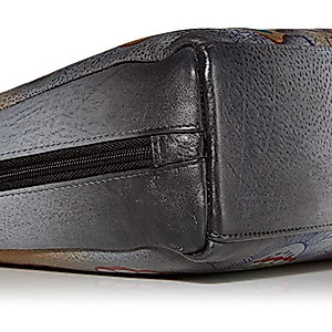 Anna by Anuschka womens Anna Anuschka Genuine Leather Medium Hobo-butterfly Paradise Satchel Bag, Butterfly Paradise, One Size US