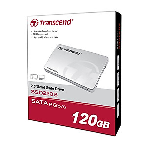 Transcend 120 GB TLC SATA III 6Gb/s 2.5" Solid State Drive (TS120GSSD220S)