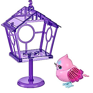 Little Live Pets - Lil' Bird & Bird House: Princess Polly | Linkable | New Moving Bird Heads with 20 + Sounds, and Reacts to Touch