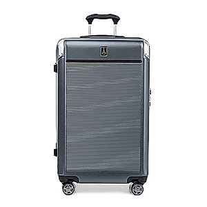 Travelpro Platinum Elite Hardside Expandable Spinner Wheel Luggage TSA Lock Hard Shell Polycarbonate Suitcase, Vintage Grey, Checked Large 28-Inch