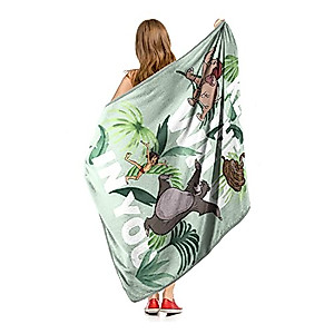 Northwest Jungle Book Micro Raschel Throw Blanket, 46" x 60", Wild in You