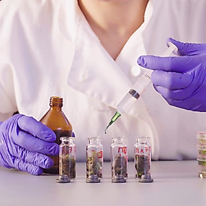 PATIKIL 17Ga x 1 Inch Dispensing Needle Tips, 36Pcs Stainless Steel 45 Degrees Pre Bent Glue Needle Tube Blunt Tips with Luer Lock for Glue Oil Applicator, Brown