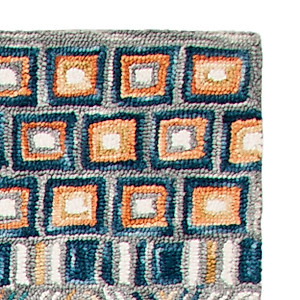 SAFAVIEH Aspen Collection Area Rug - 8' x 10', Green & Gold, Handmade Boho Wool, Ideal for High Traffic Areas in Living Room, Bedroom (APN810Y)