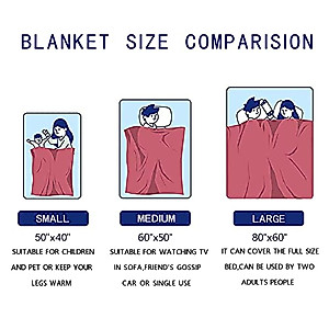 Sloth Throw Blanket Flannel Plush Soft Warm Blankets 60"X50" for Kids Adults Gift Sofa Chair Bed Office