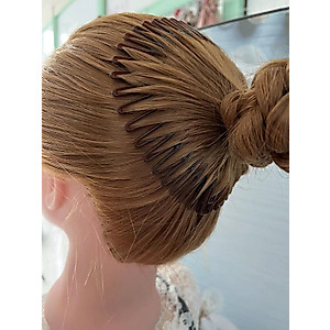 LFOUVRE 6Pieces bundle of hair clips Stretch Comb headbands Banana Hair Clips Full Circular Stretch Teeth Flexible Hair Comb Headband Hairband Holder for Women Girls (MixColor)