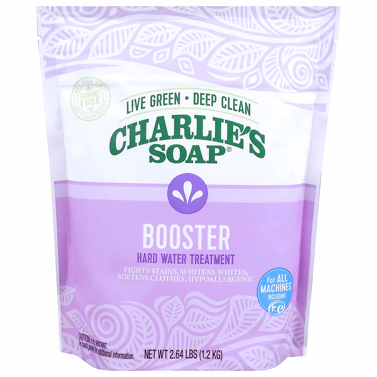 Charlie's Soap Booster & Hard Water Treatment 160 Loads (2.64 Lbs, 1 Pack) Natural Powdered Water Softener and Laundry Booster – Safe and Effective