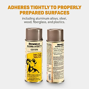 Brownells Aluma-Hyde II Epoxy Based Firearm Finish Spray Coating Protection Paint, Aerosol Can, 12 oz. (340g) Coyote