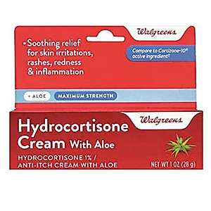 Walgreens Hydrocortisone with Aloe Cream 1% Maximun Strength